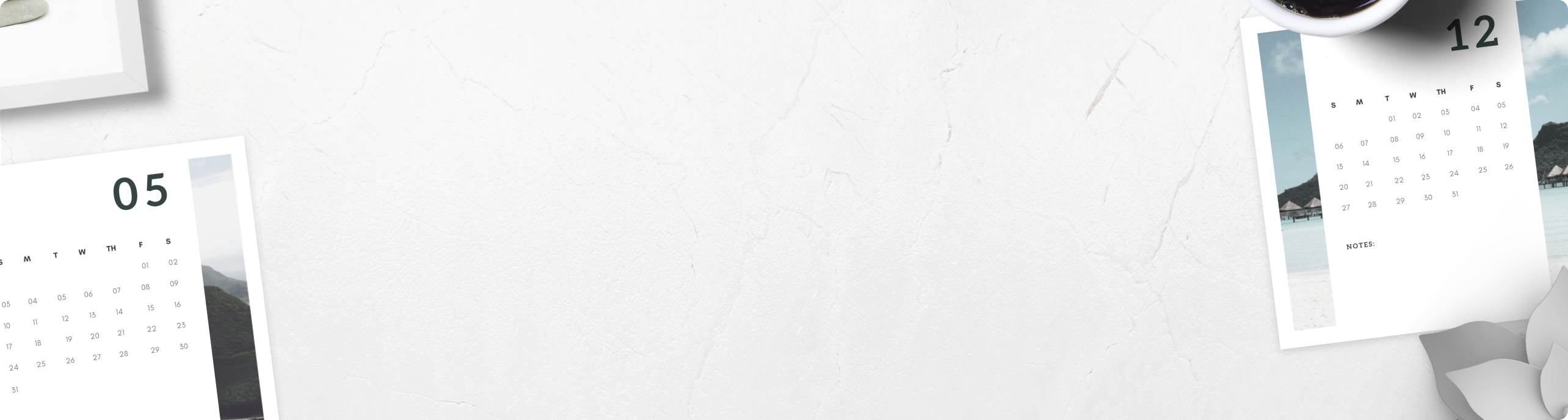 Blank, printable calendars for work or home with Canva