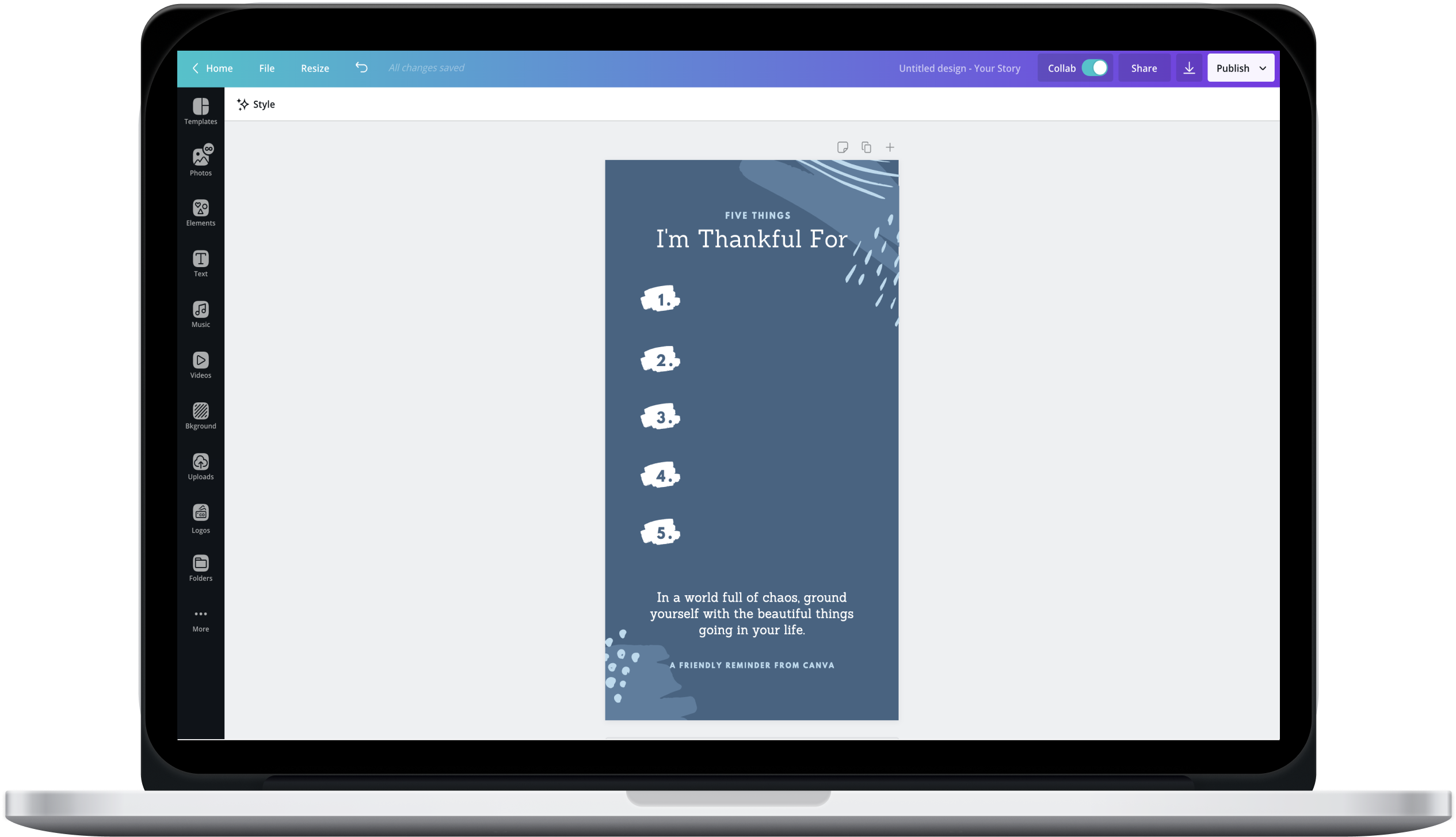 Design graphics and stories for Instagram with Canva