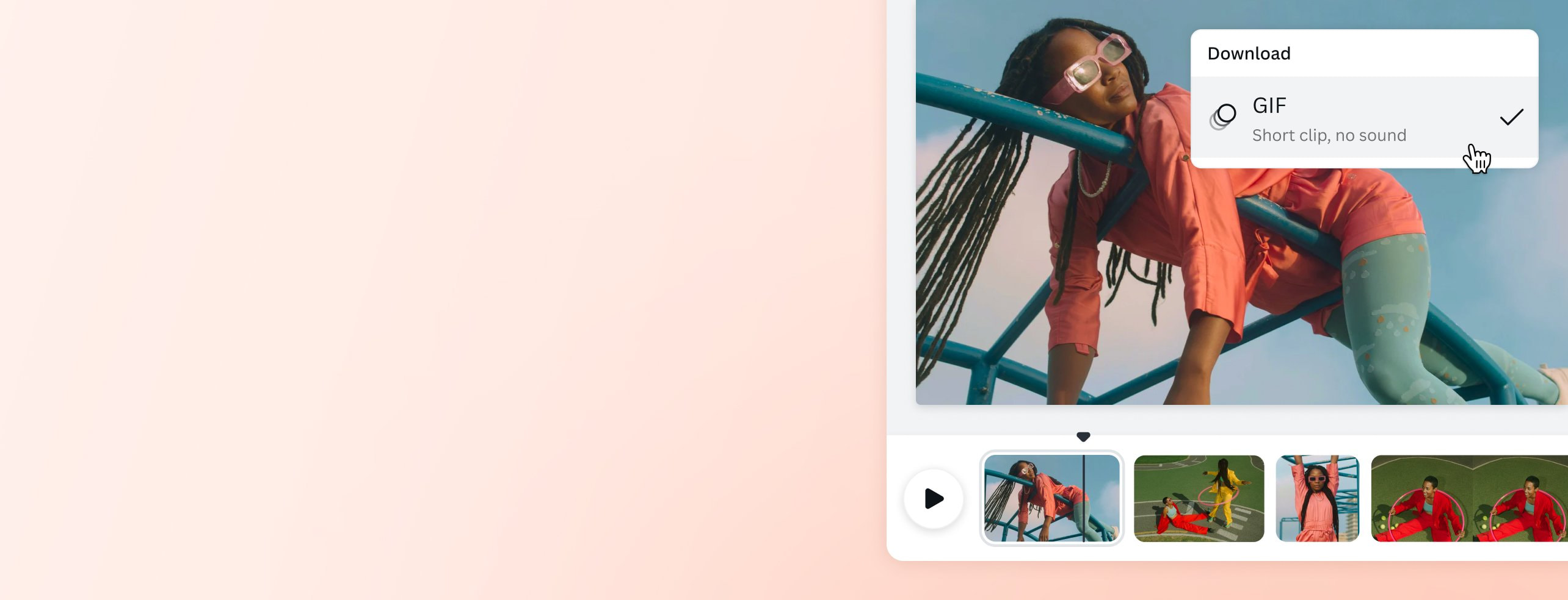 Convertitore gratuito da video a GIF: Convertire MP4 in GIF online | Canva