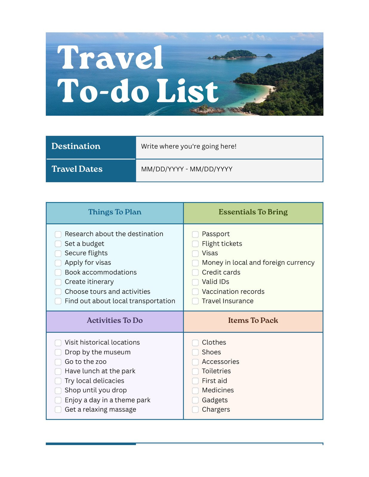 Free To-Do List Maker - Create A To-Do List Online | Canva