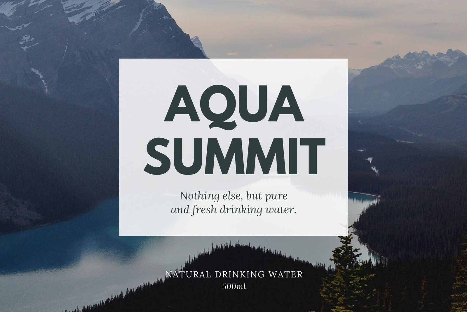 Free Online Water Bottle Label Maker | Canva