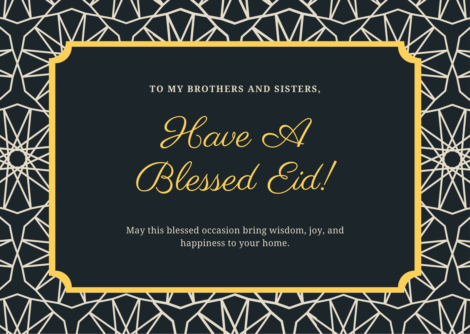 Free Online Eid al-Fitr Card Maker | Canva