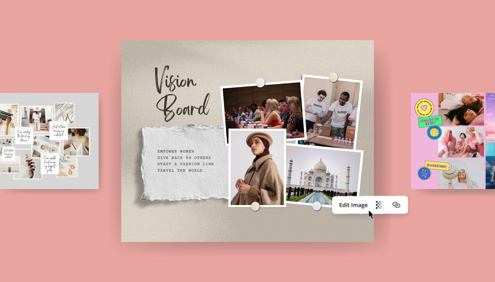 Vision board : Créateur en ligne, intuitif et gratuit | Canva