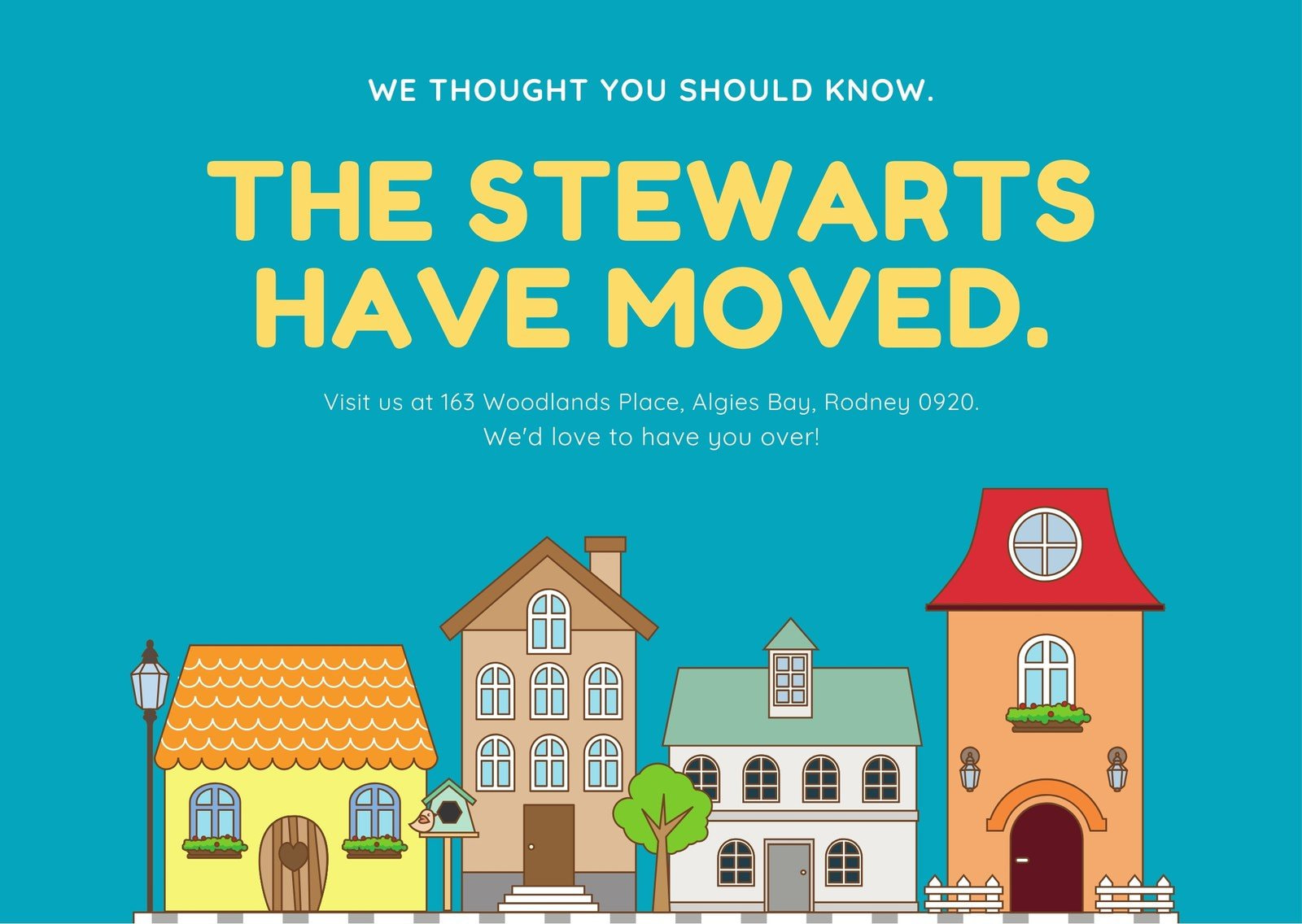 Make Your Own Change of Address Cards