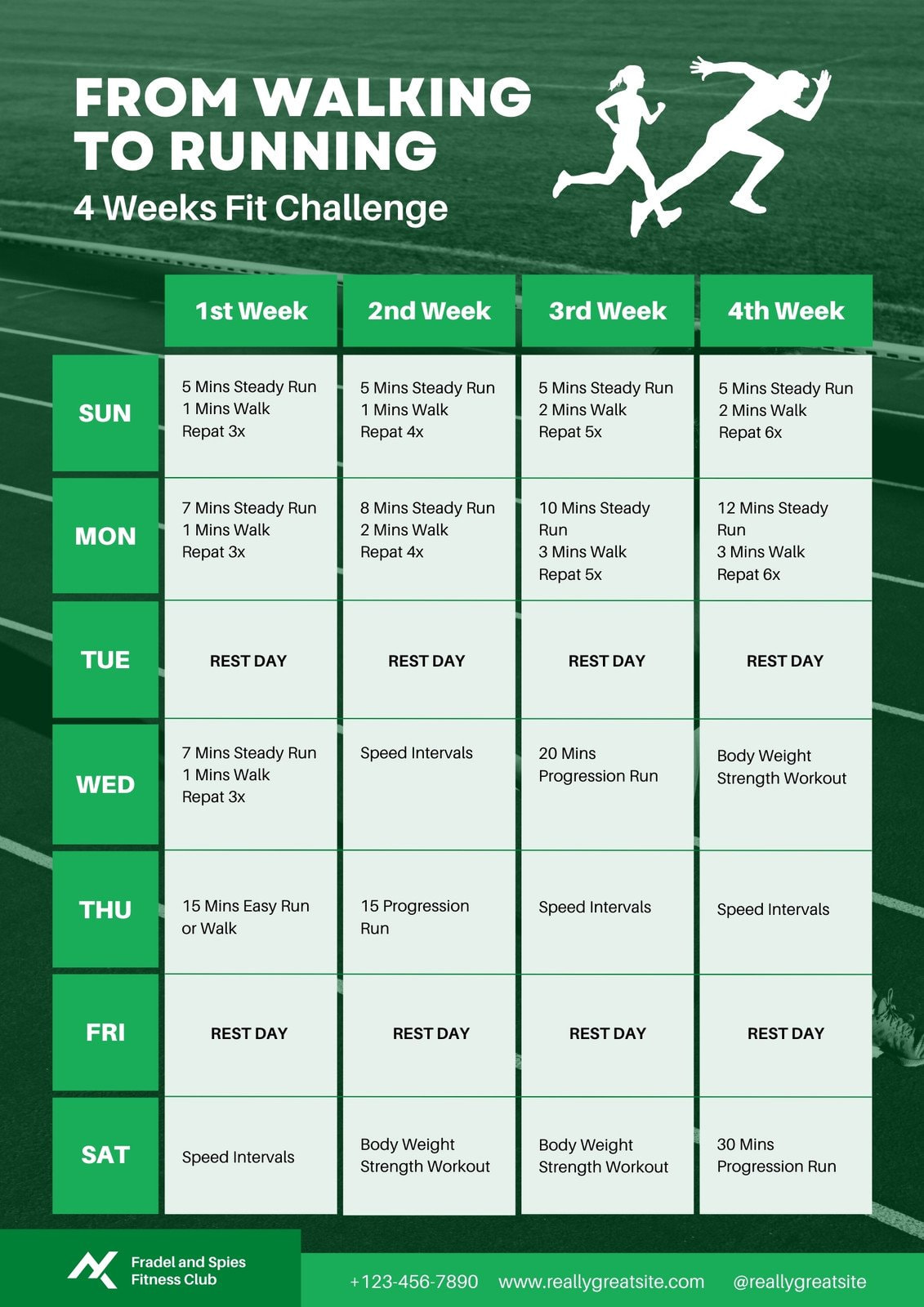 Free Workout Planner Maker - Create a Workout Planner | Canva