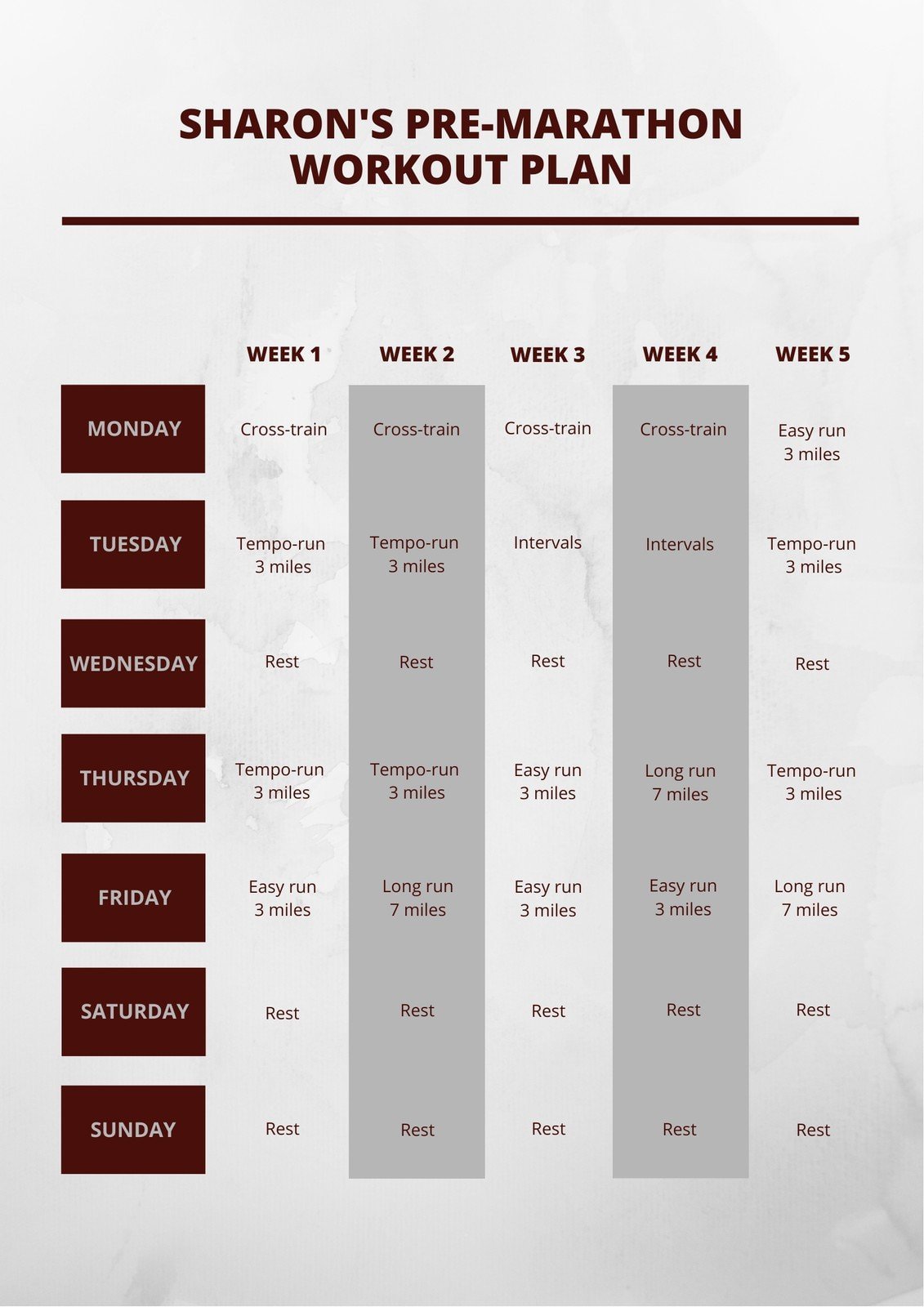 Free Workout Planner Maker - Create a Workout Planner | Canva