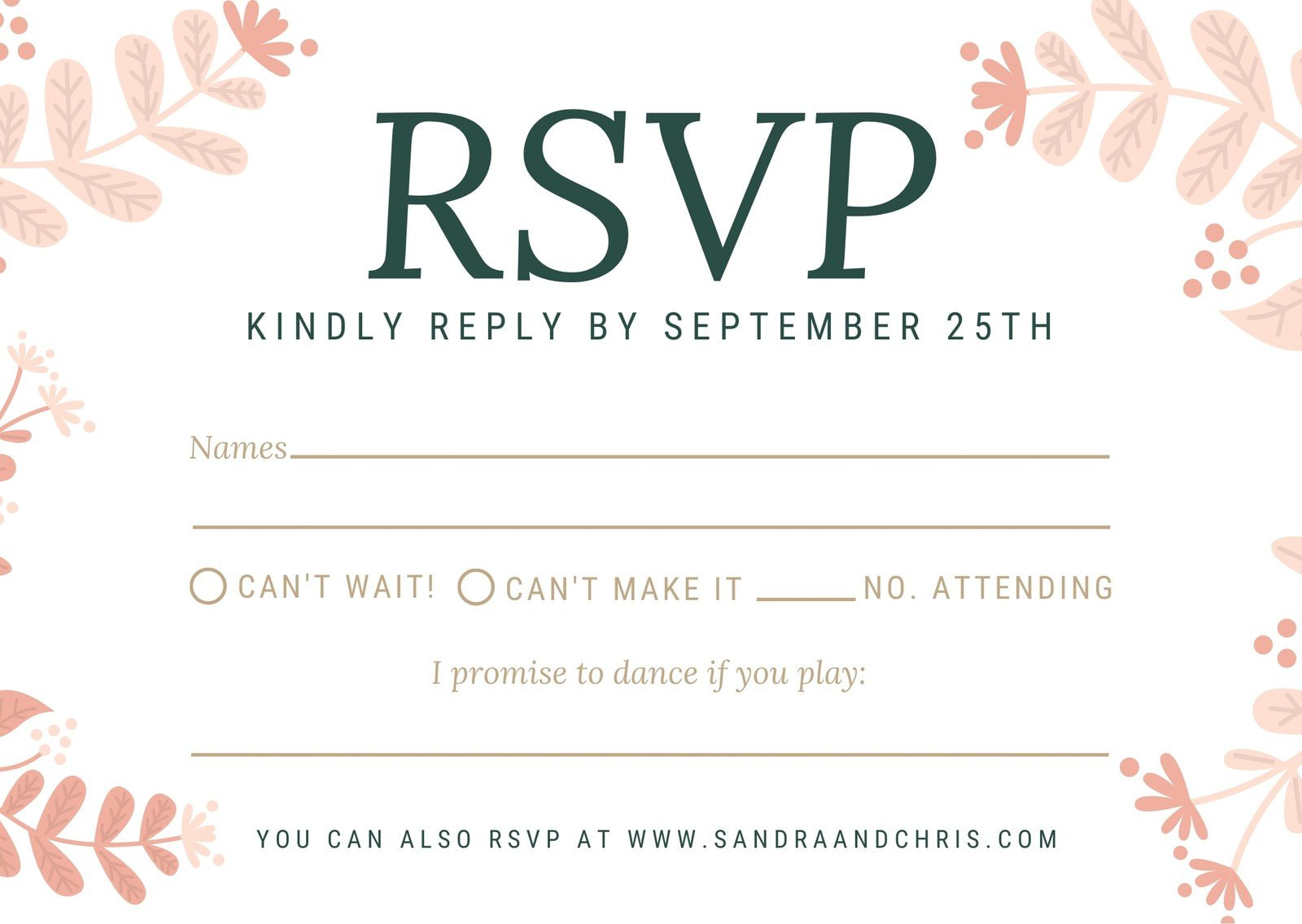 Create Your Own RSVP Postcard - Canva