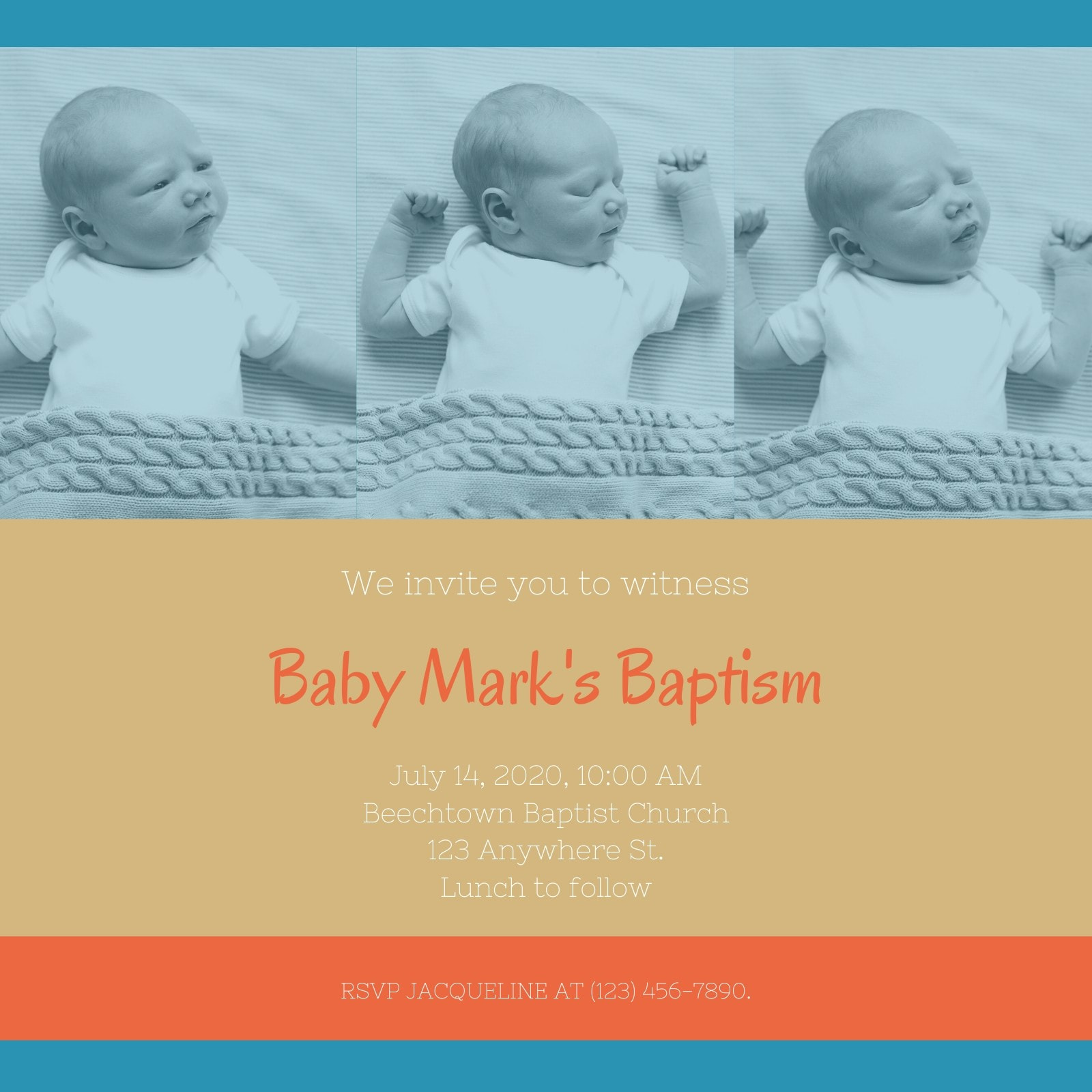 Design a Custom Baptism Invitation - Canva