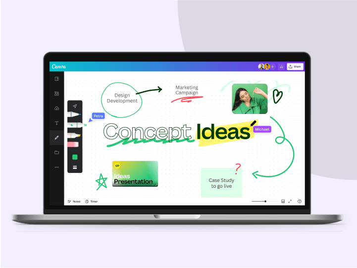 Create beautiful graphics with Canva