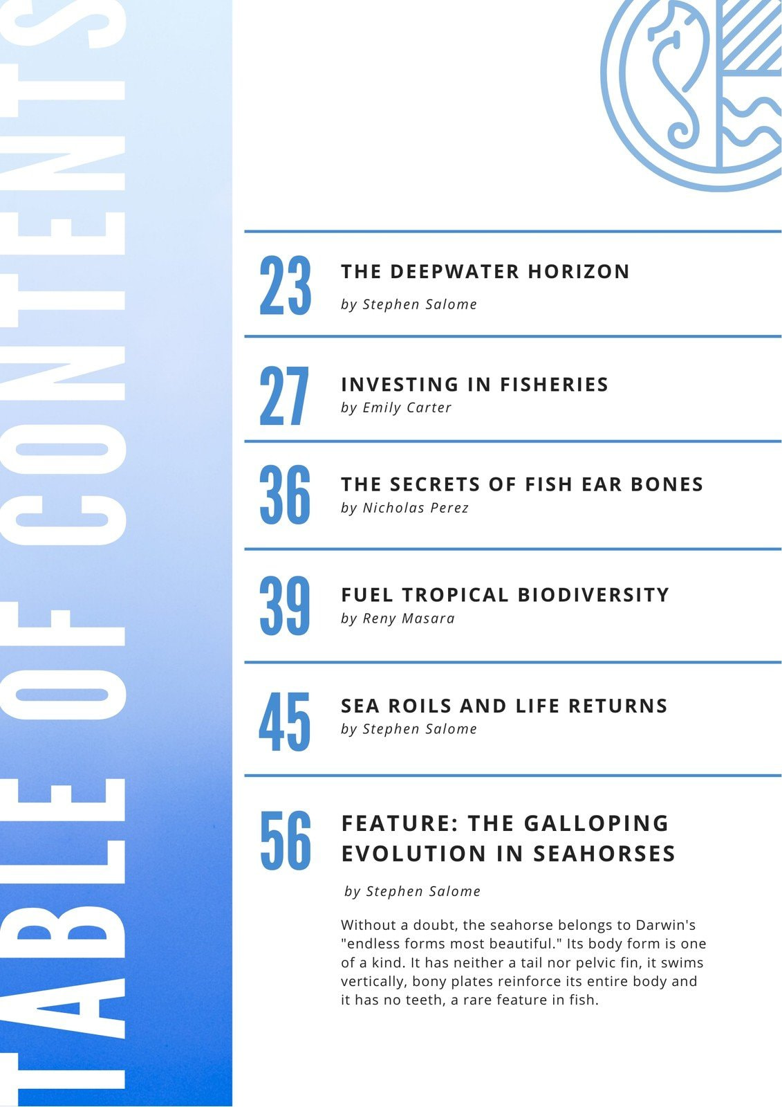 Table of Contents Maker - Create a Table of Contents | Canva