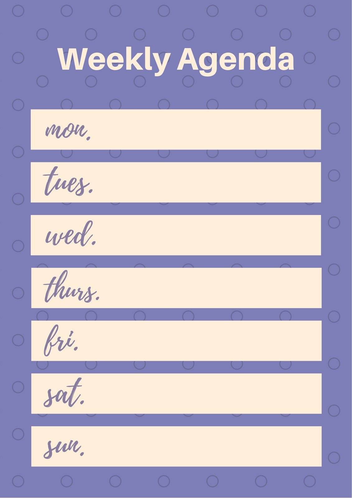 Weekly Schedule Maker Online - Create Weekly Schedules | Canva