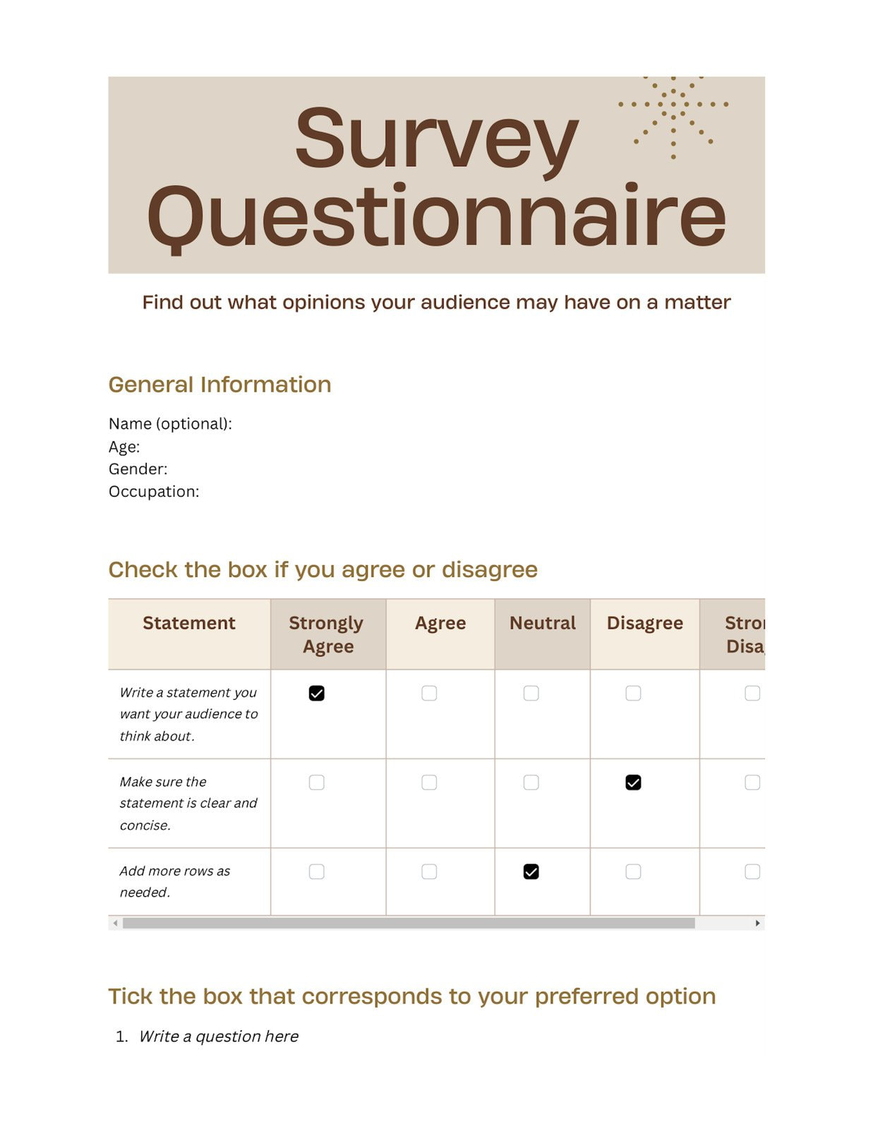 Strumento gratuito per creare questionari online - Crea un questionario ...