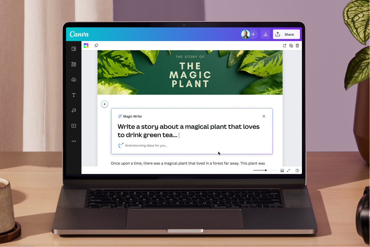Generador de historias con IA - Crear historia online | Canva