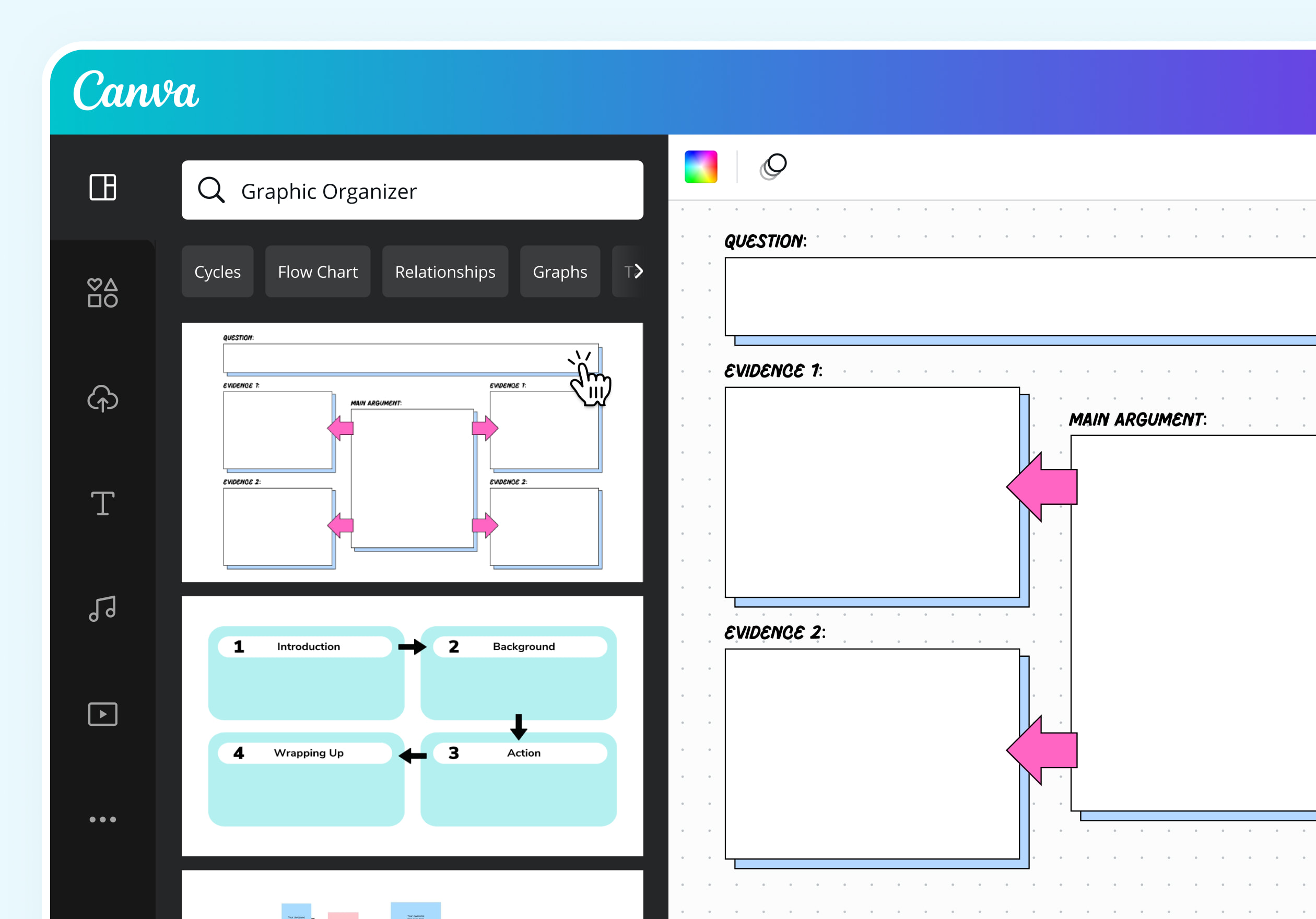 Créateur d'organisateur graphique en ligne & gratuit - Canva