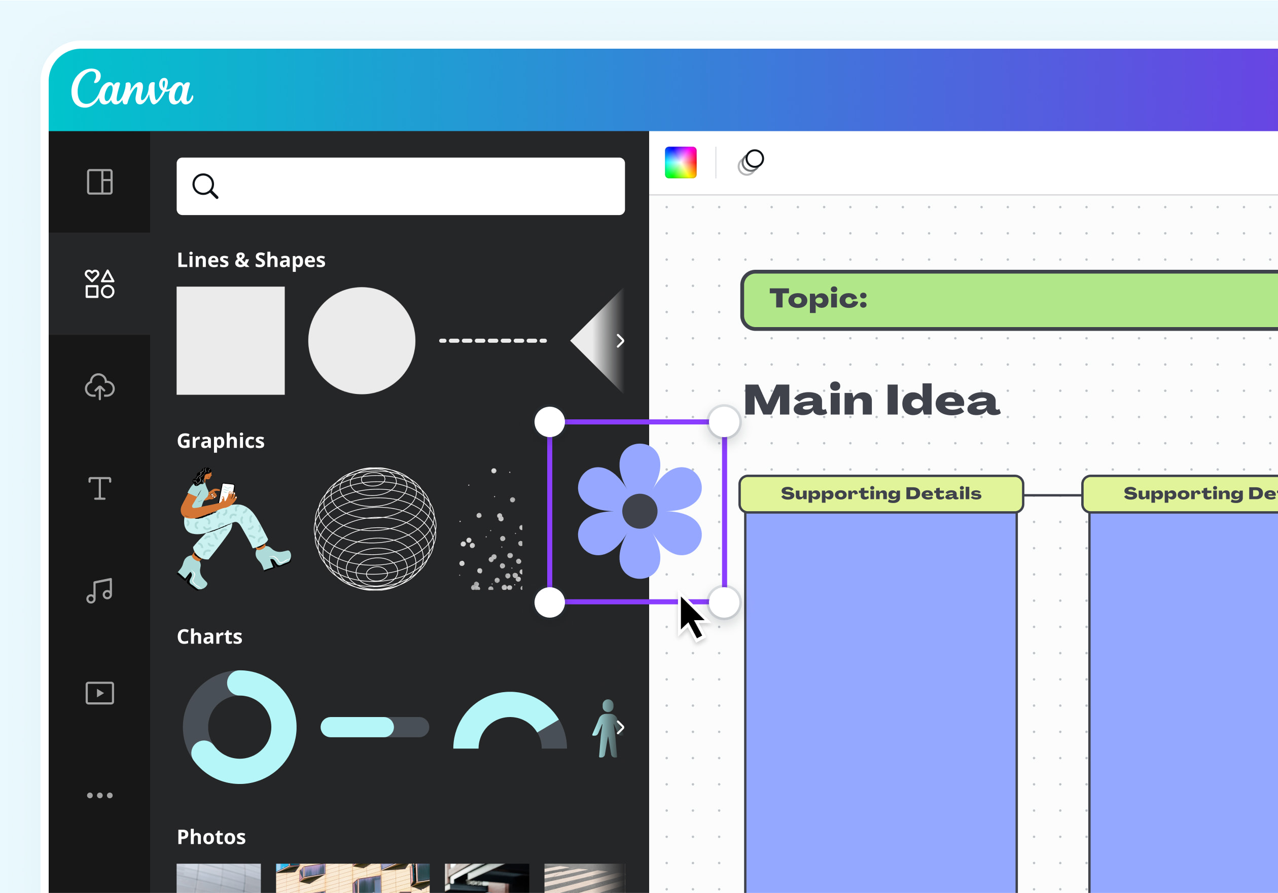 Créateur d'organisateur graphique en ligne & gratuit - Canva
