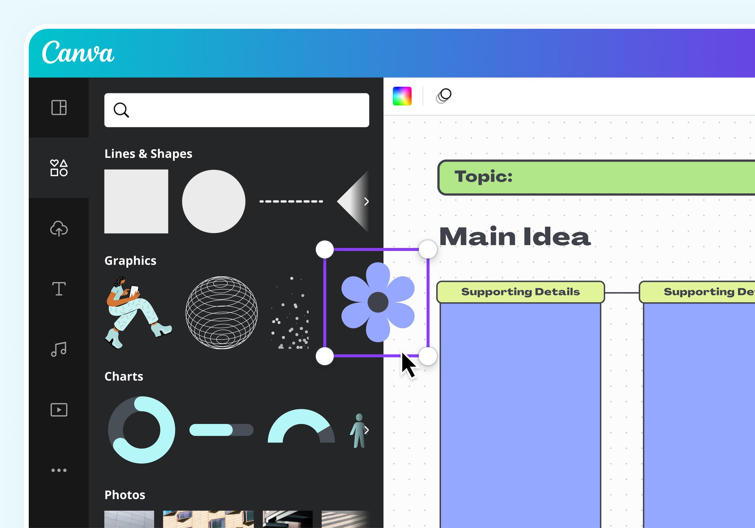 Crear Organizadores Gráficos Online Gratis Canva