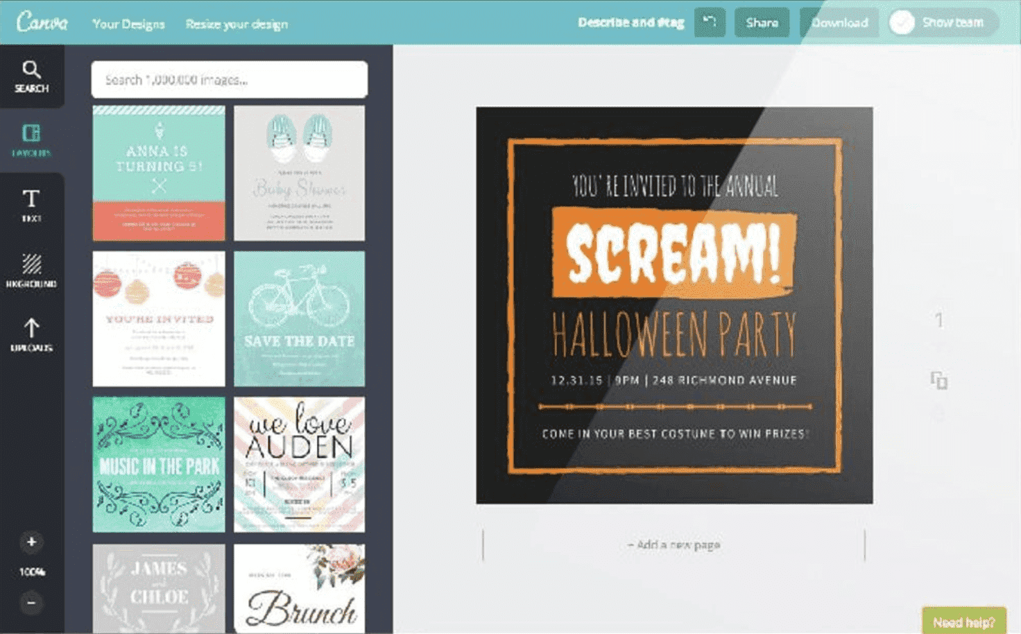 Design Your Own Halloween Party Invitations