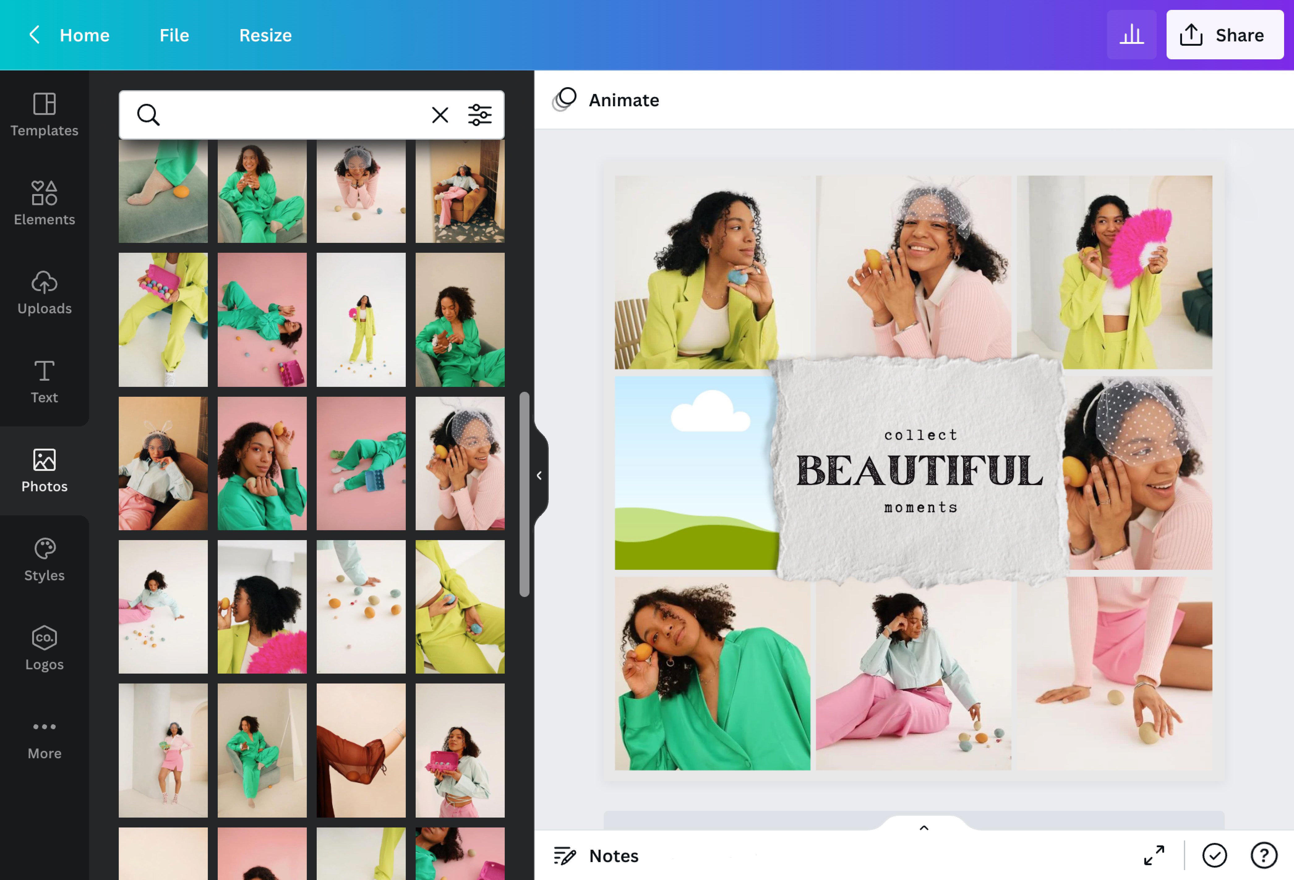 Creador de grid de fotos gratis - Crea cuadrículas de fotos online | Canva