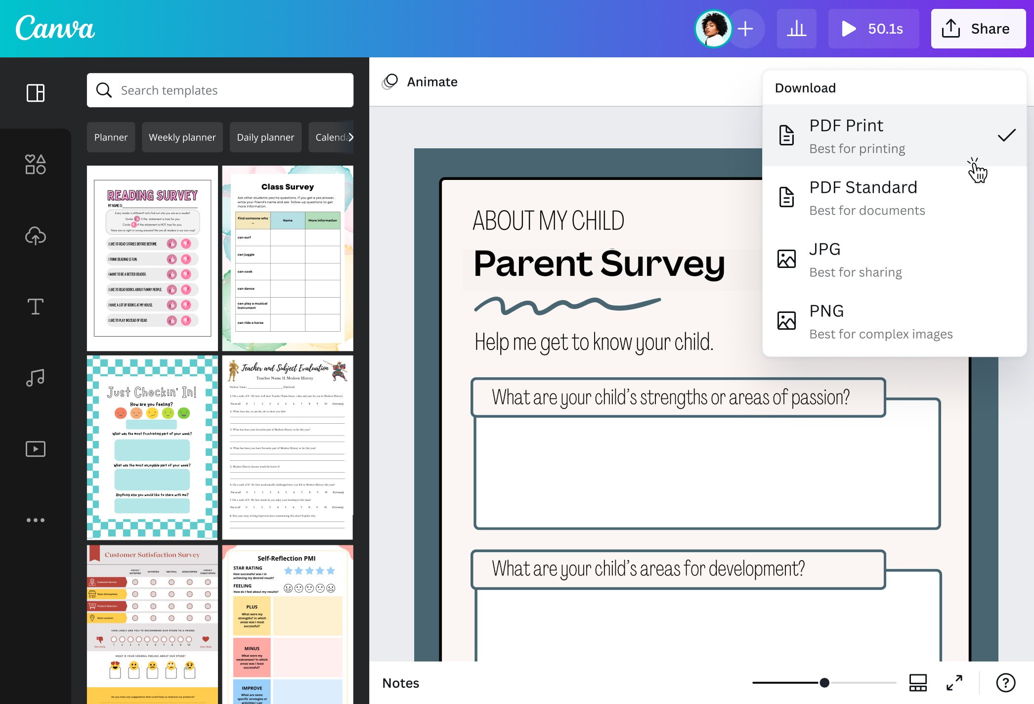 Crea sondaggi online gratis | Canva