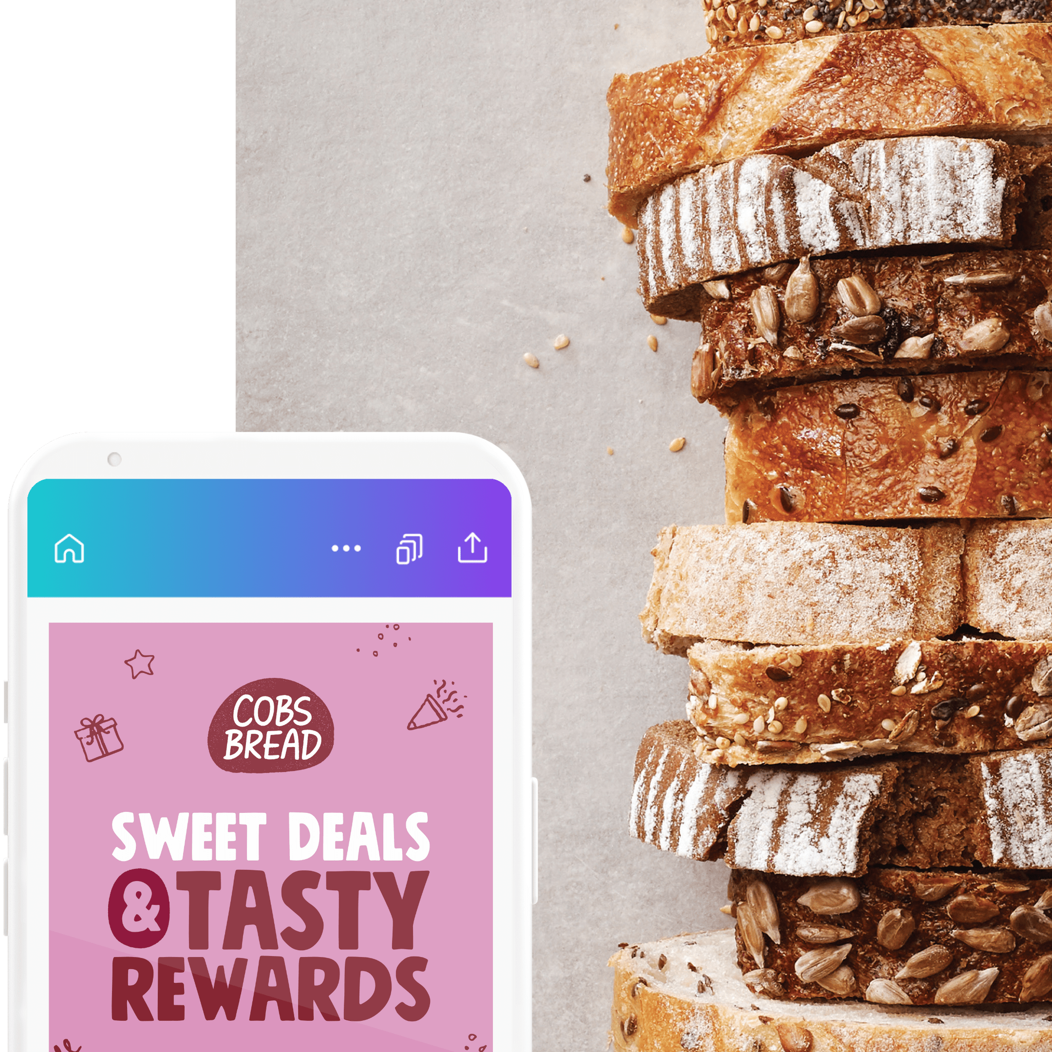 How COBS Bread sliced design costs by 50% with Canva for Teams