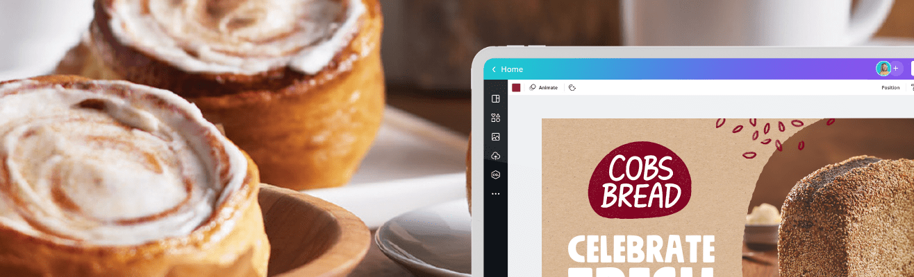How COBS Bread sliced design costs by 50% with Canva for Teams