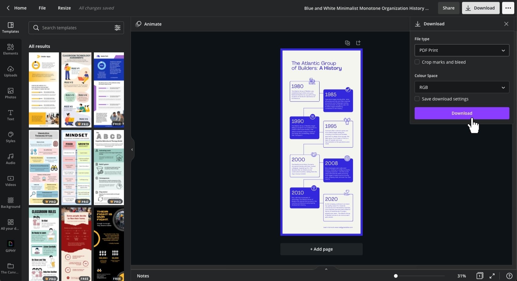 Creá timelines online y gratis | Canva