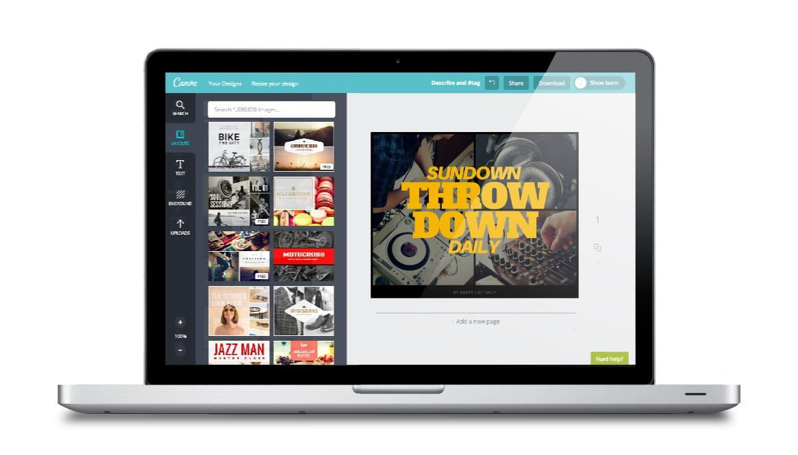 Creá tu propio collage de fotos de música gratis con Canva