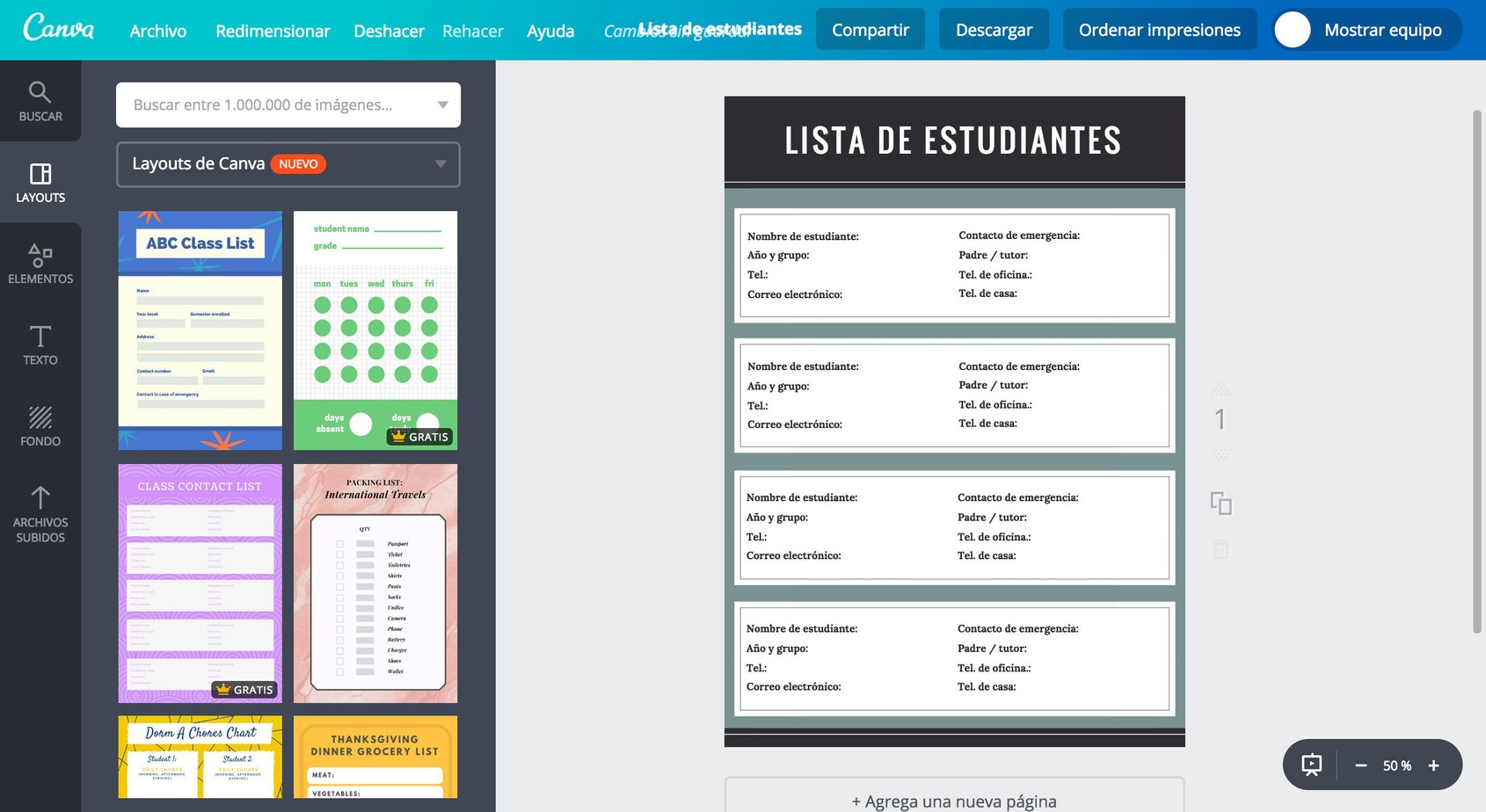 Plantilla De Estudiante Estrella