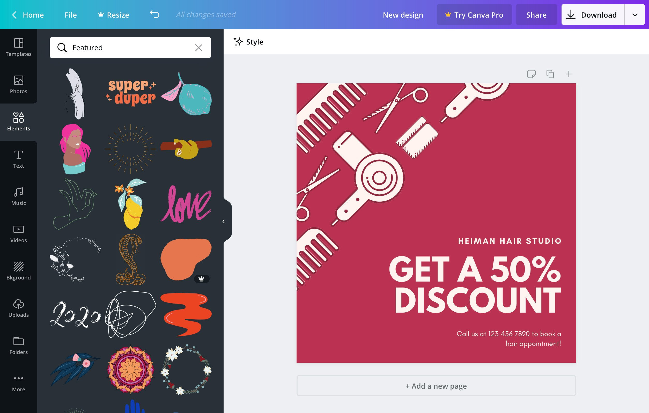 Explora las herramientas de diseño y funciones de Canva