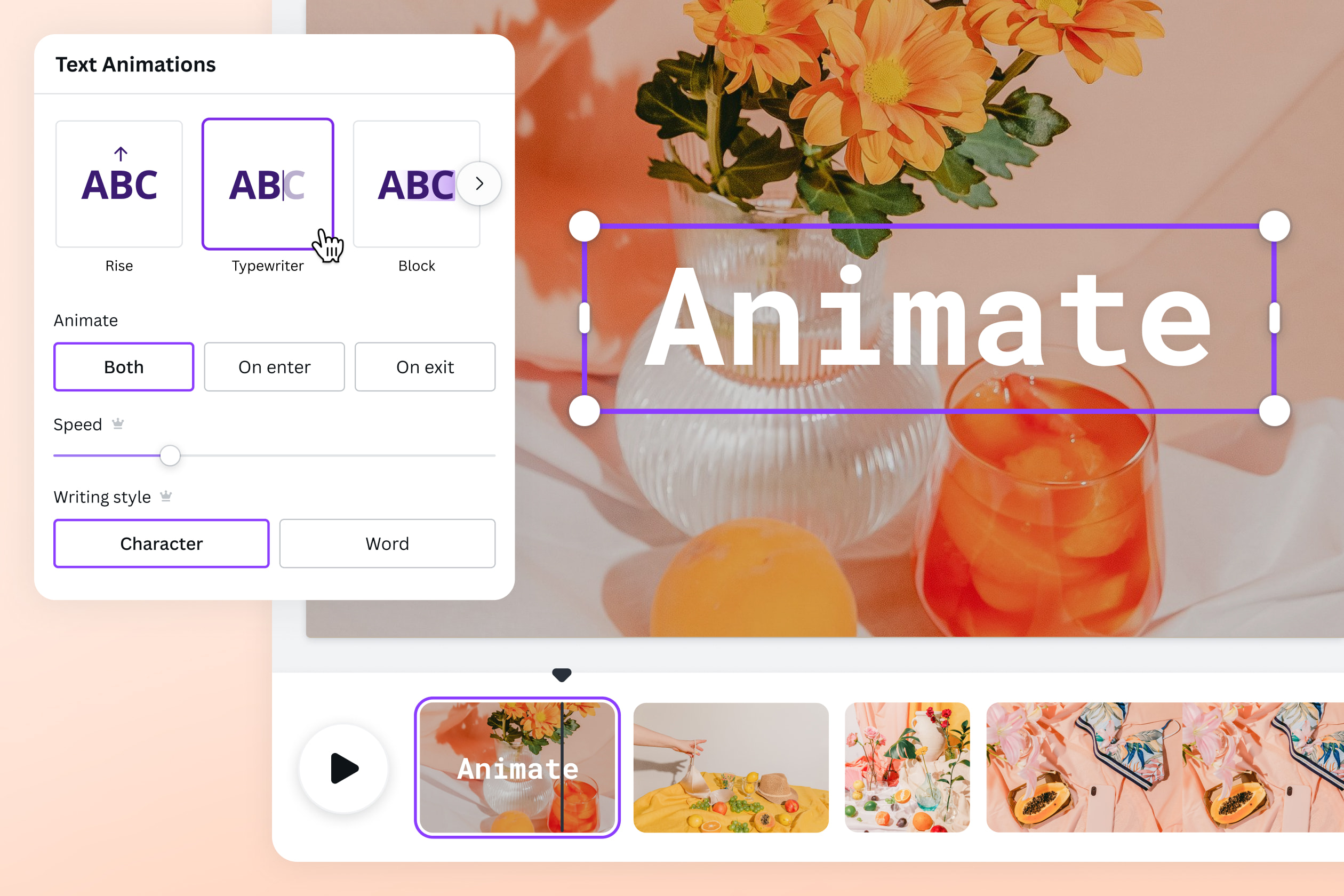 Aggiungere testo ad un video online gratis | Canva