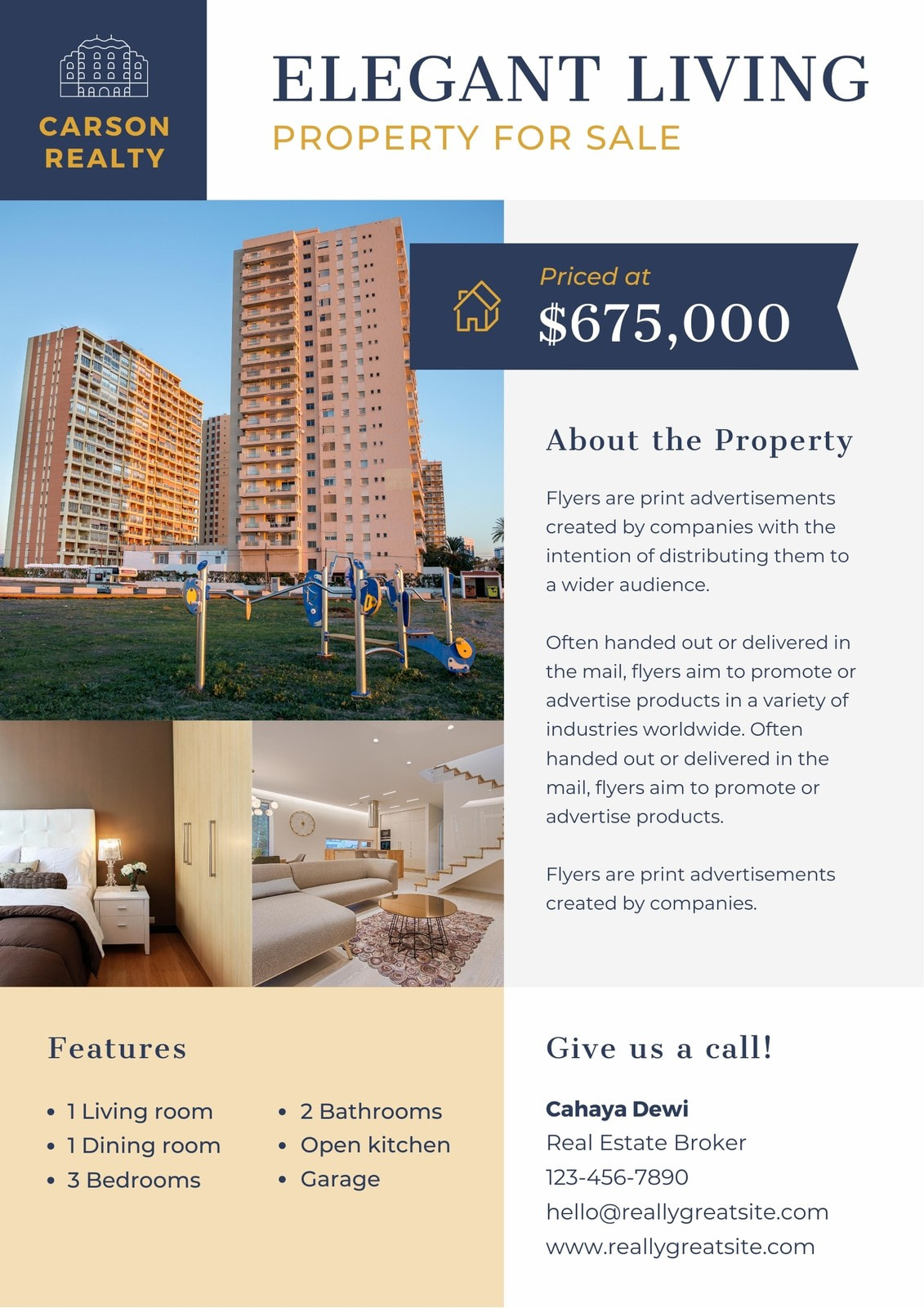 Design Custom Real Estate Flyers With Our Free Layouts