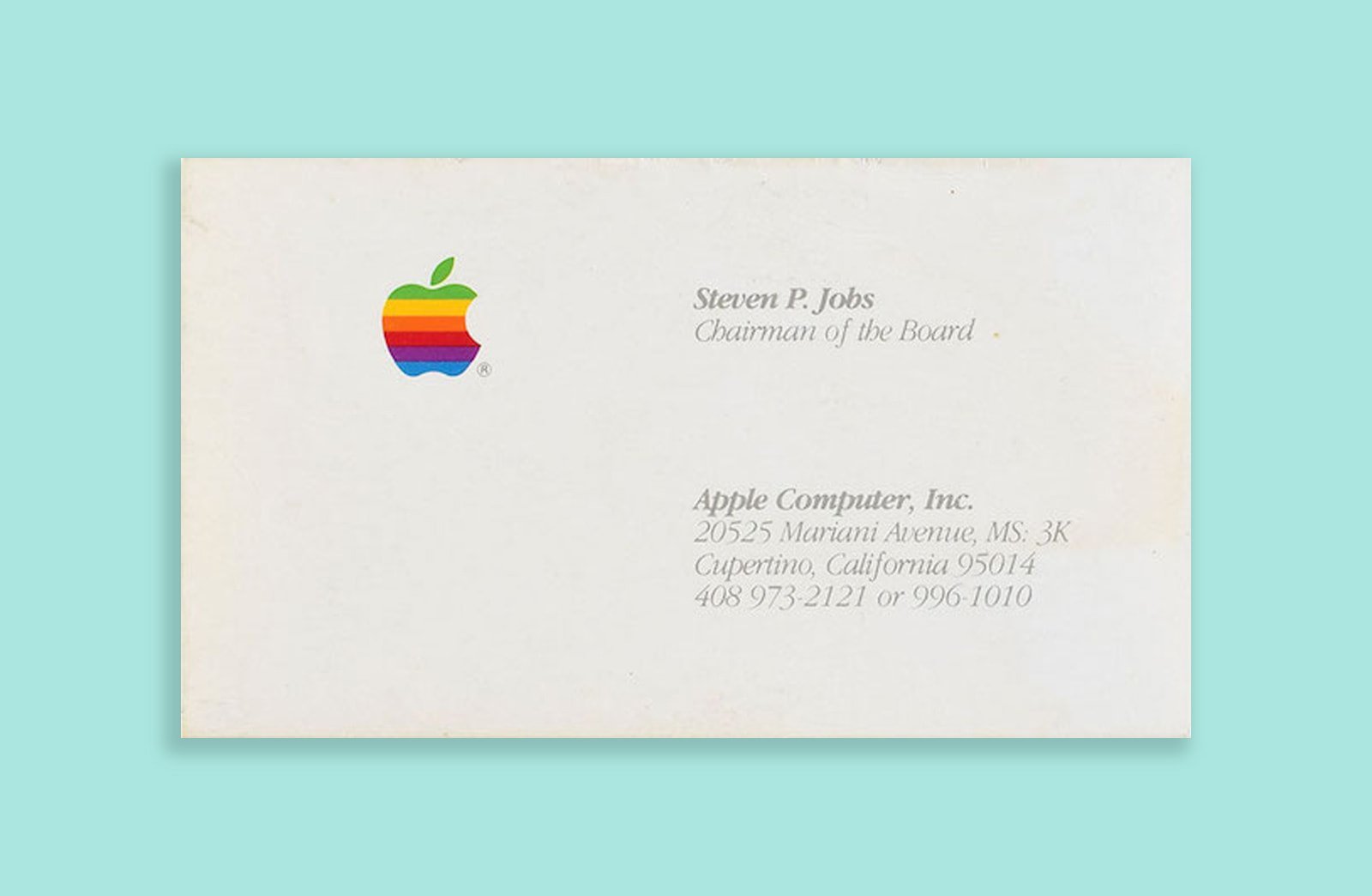 World's most famous people business cards