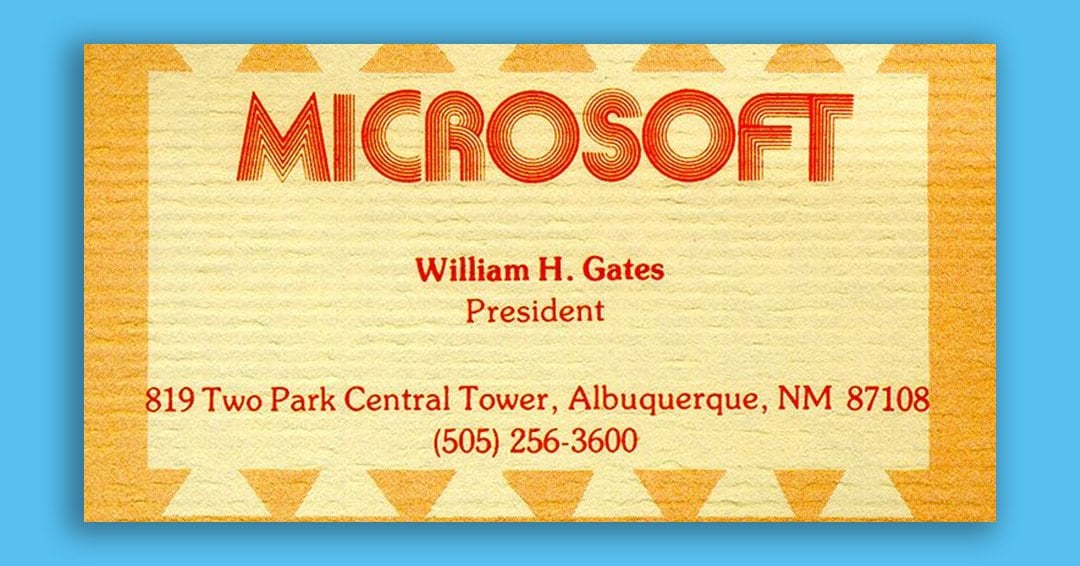 World's most famous people business cards