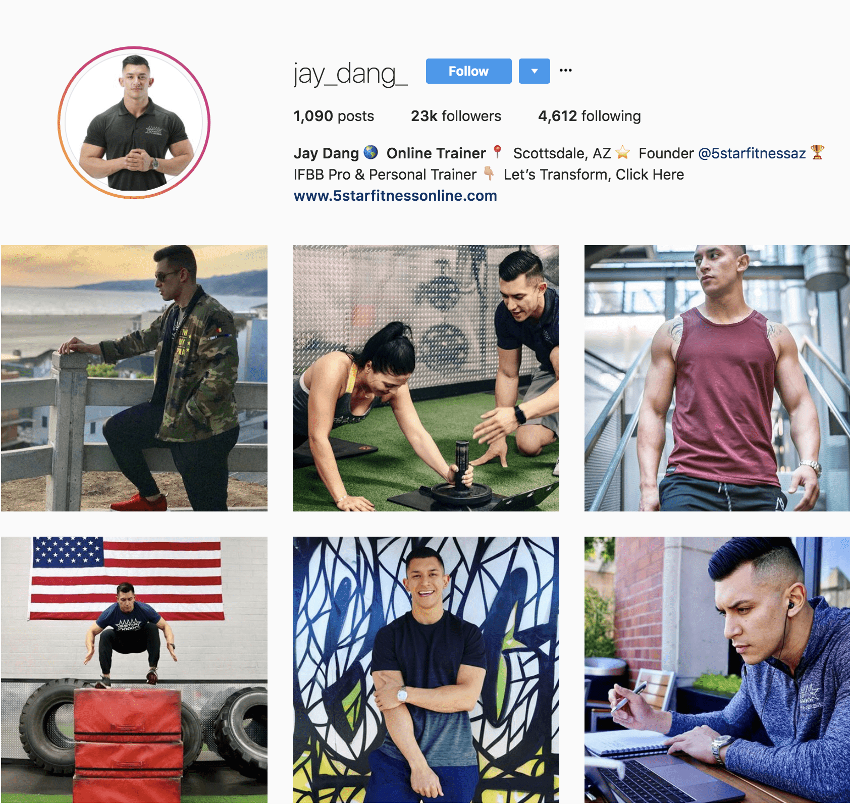 An online fitness trainer who built a 6-figure fitness business