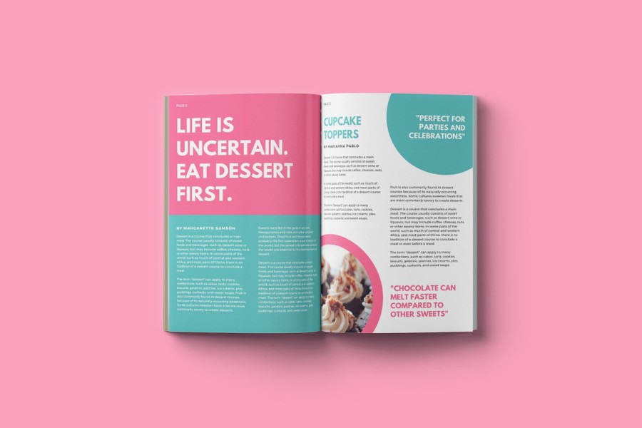 Magazine Spread Layout By