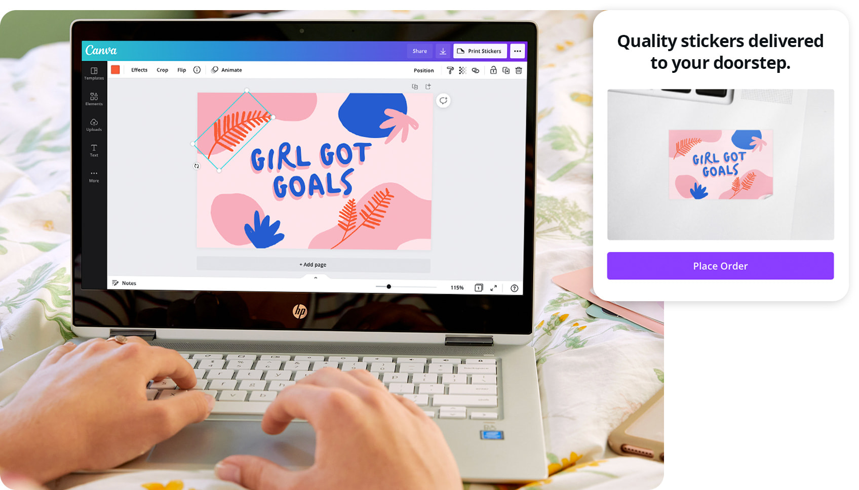 Cách làm sticker vui nhộn, dễ thương trực tuyến, miễn phí | Canva