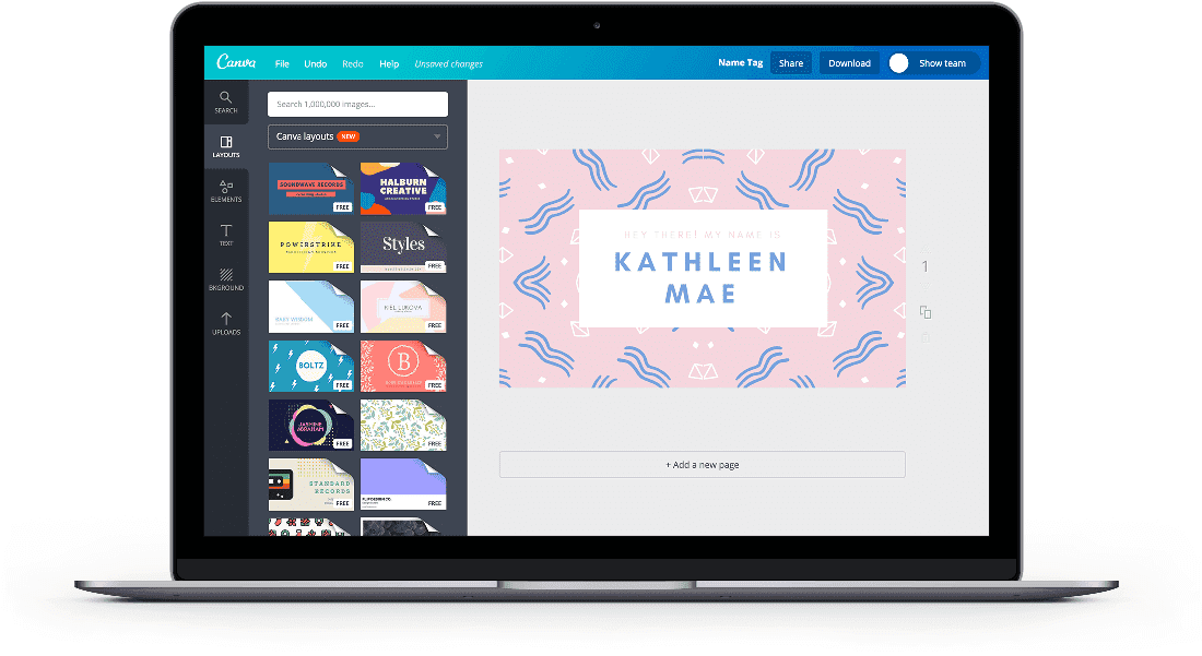 Buat Label Nama Undangan dengan Template Gratis - Canva
