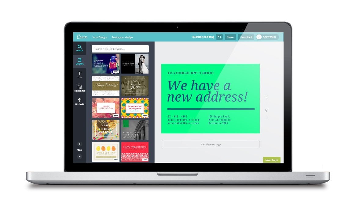 Membuat Kartu Ucapan Pindah Rumah Istimewa - Canva