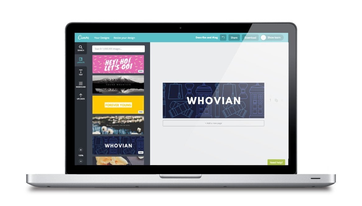 Membuat Banner Tumblr secara Online Gratis - Canva