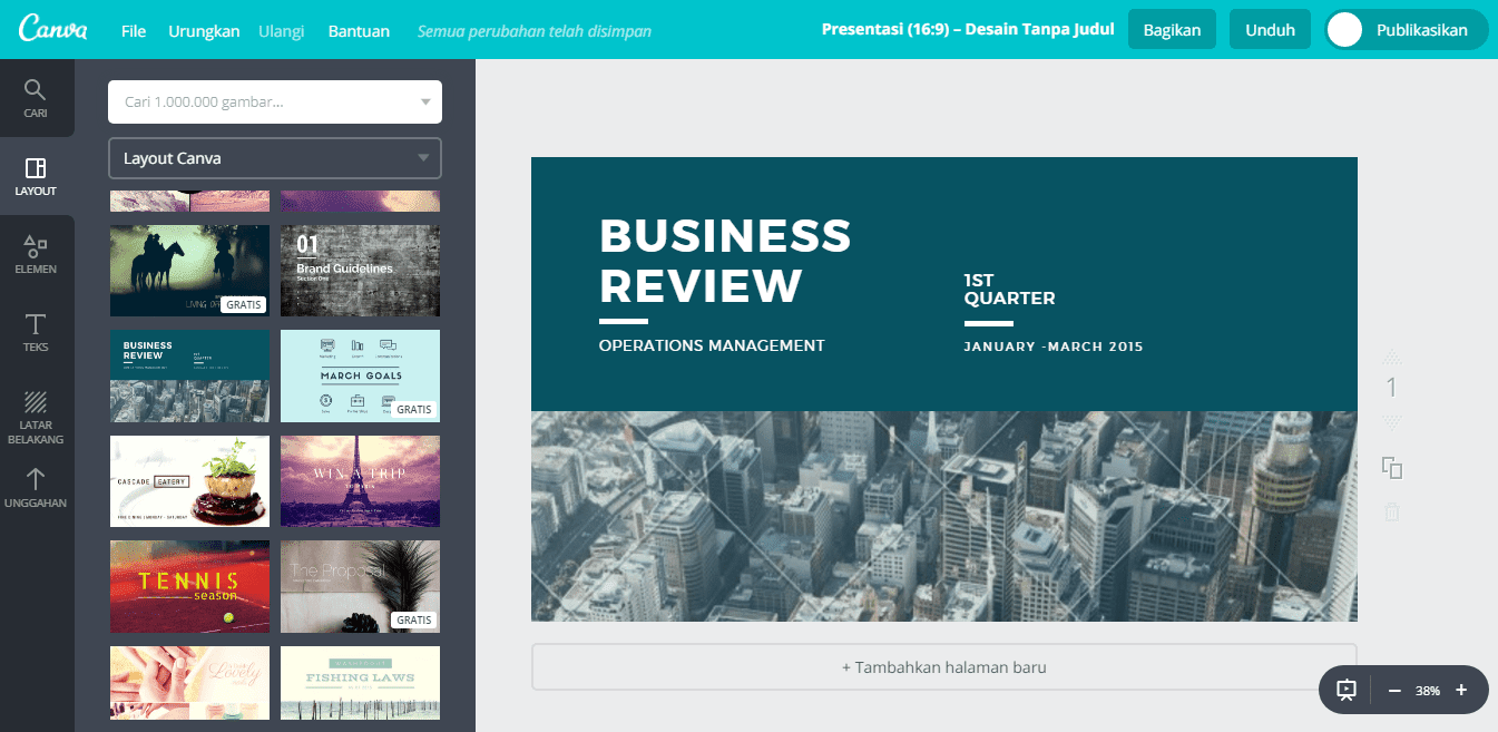 Buat Desain Presentasi Kerja yang Mengesankan - Canva