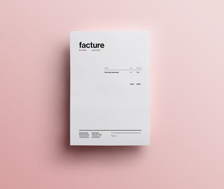 Invoice Design: 50 Examples To Inspire You | Canva