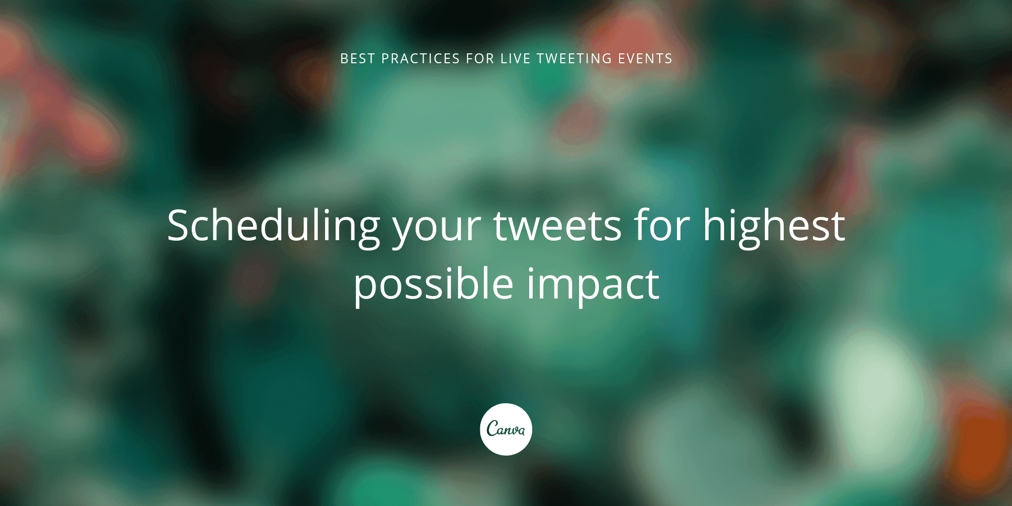 Live-Tweeting events best practices