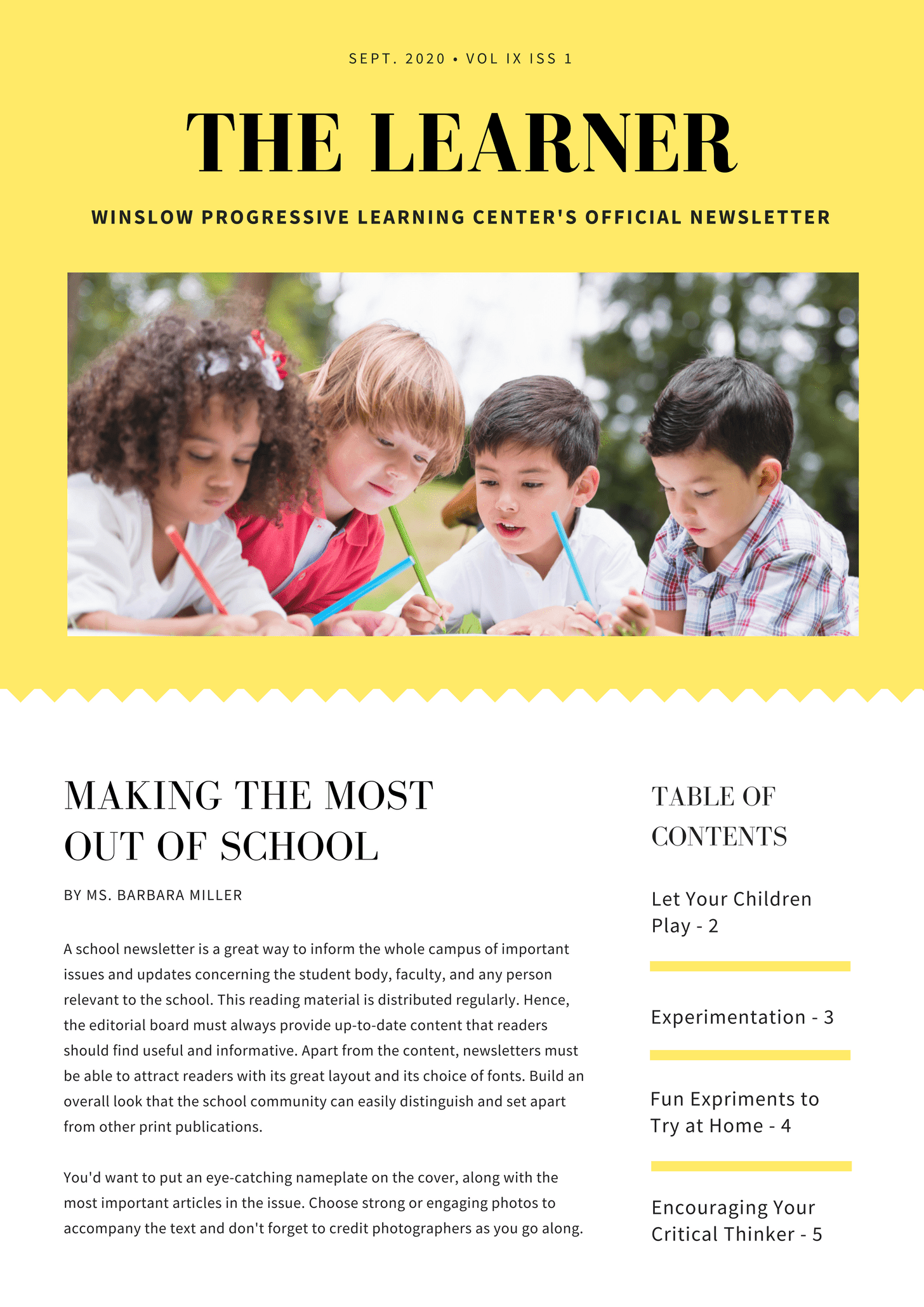 Keeping parents informed: Creating a classroom newsletter