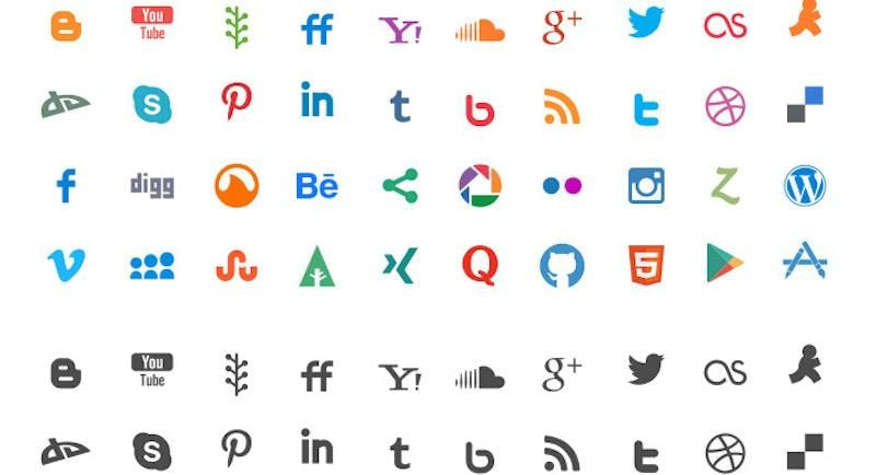 Elegant Social Media Icons