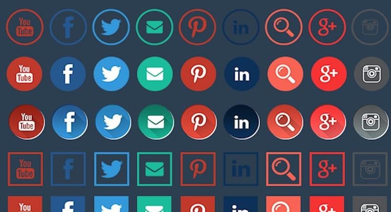 30 best free social media icon sets