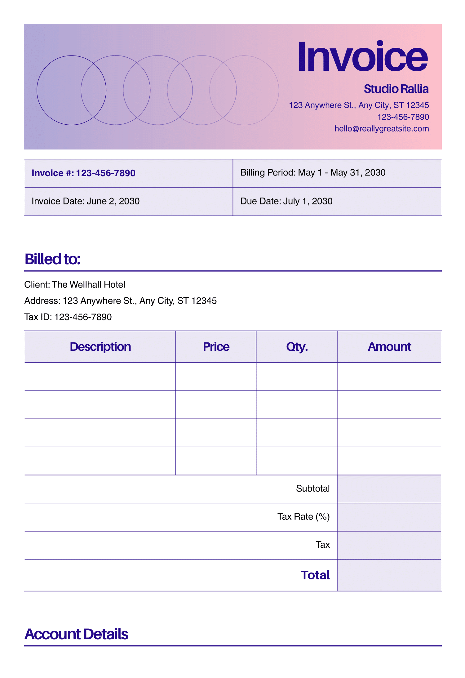 Invoice Design: 50 Examples To Inspire You | Canva