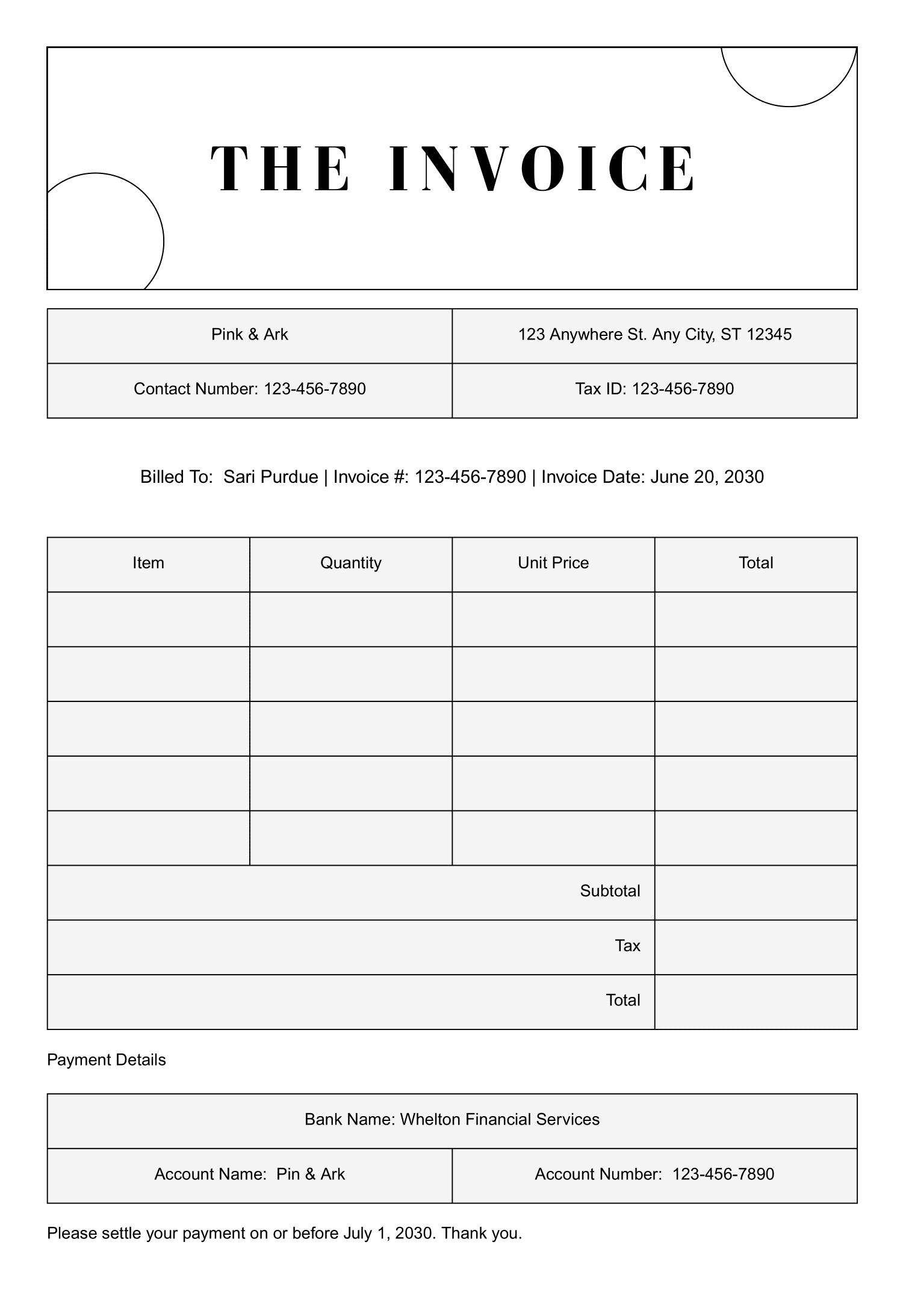 Invoice Design: 50 Examples To Inspire You | Canva
