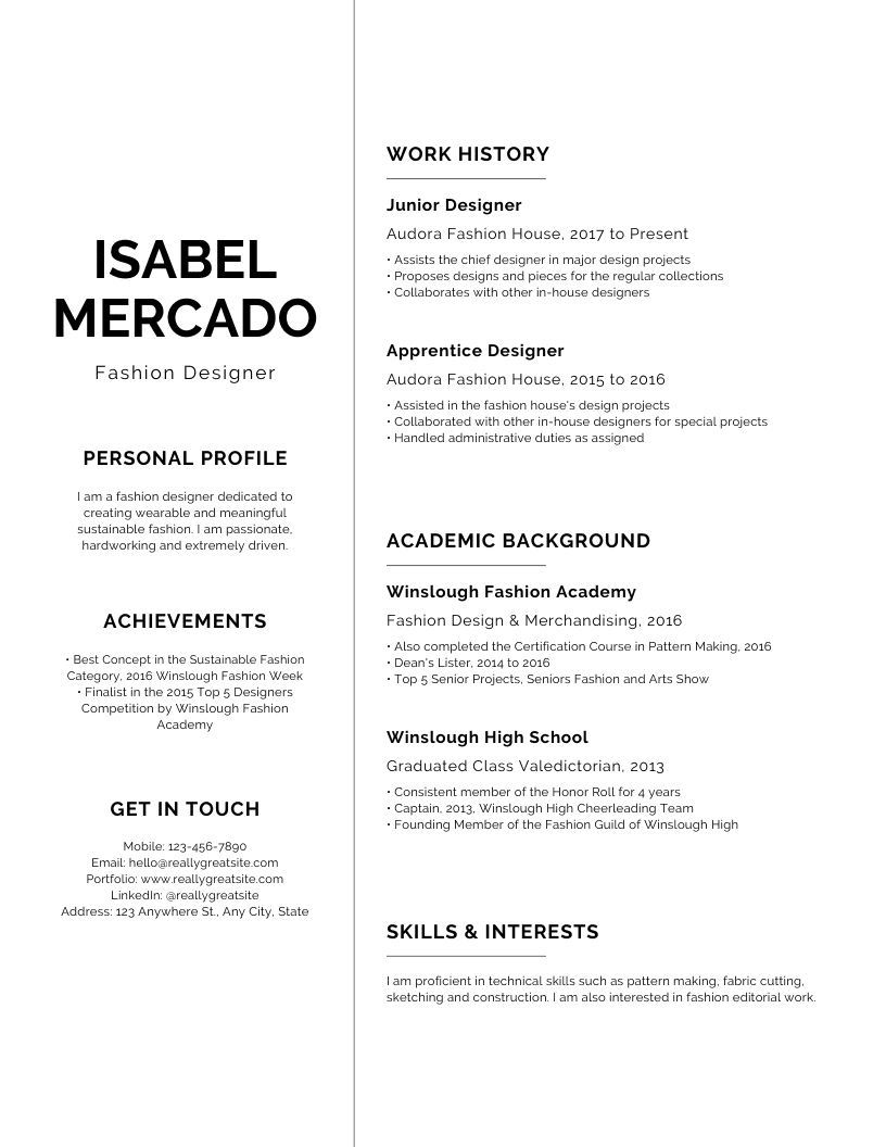 Format resume terbaik untuk dicoba di 2020 | Canva