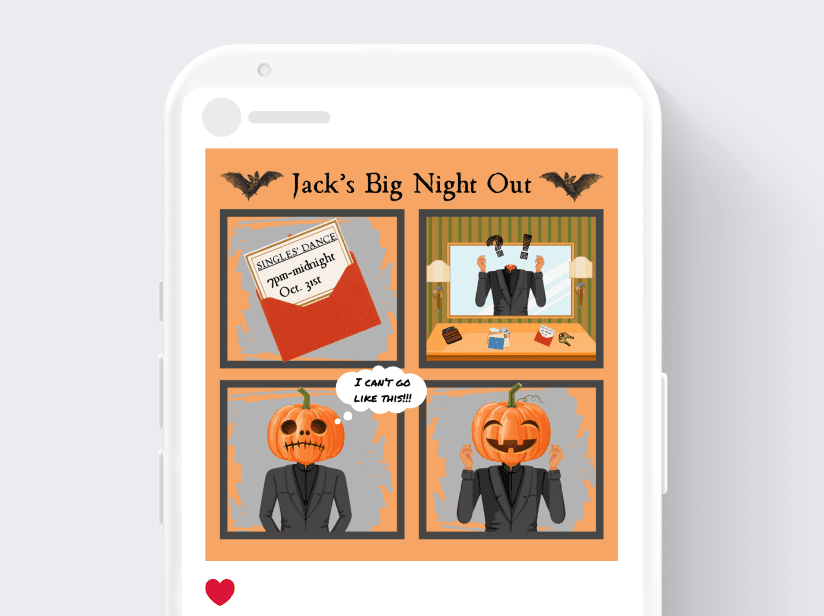 Canva Design Challenge: Design a Halloween Comic Strip