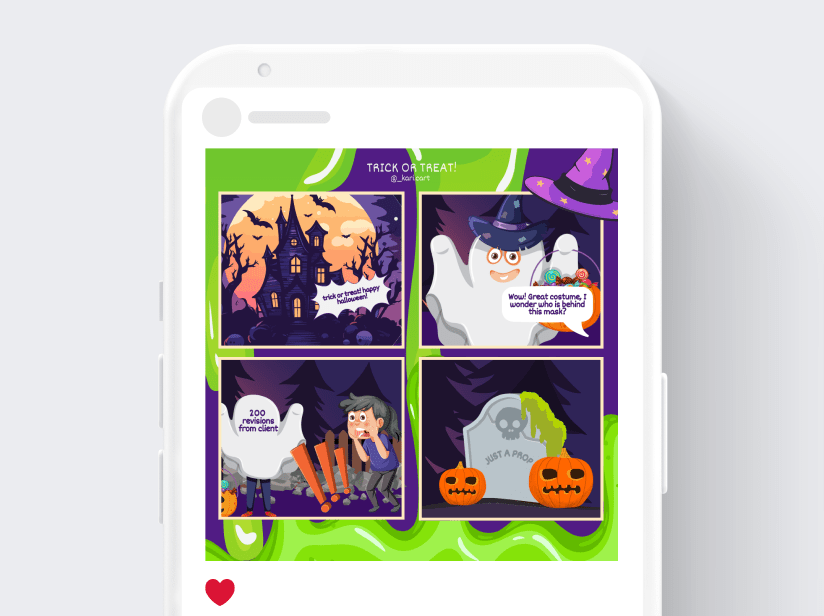 Concours de design Canva : Créez une bande dessinée pour Halloween